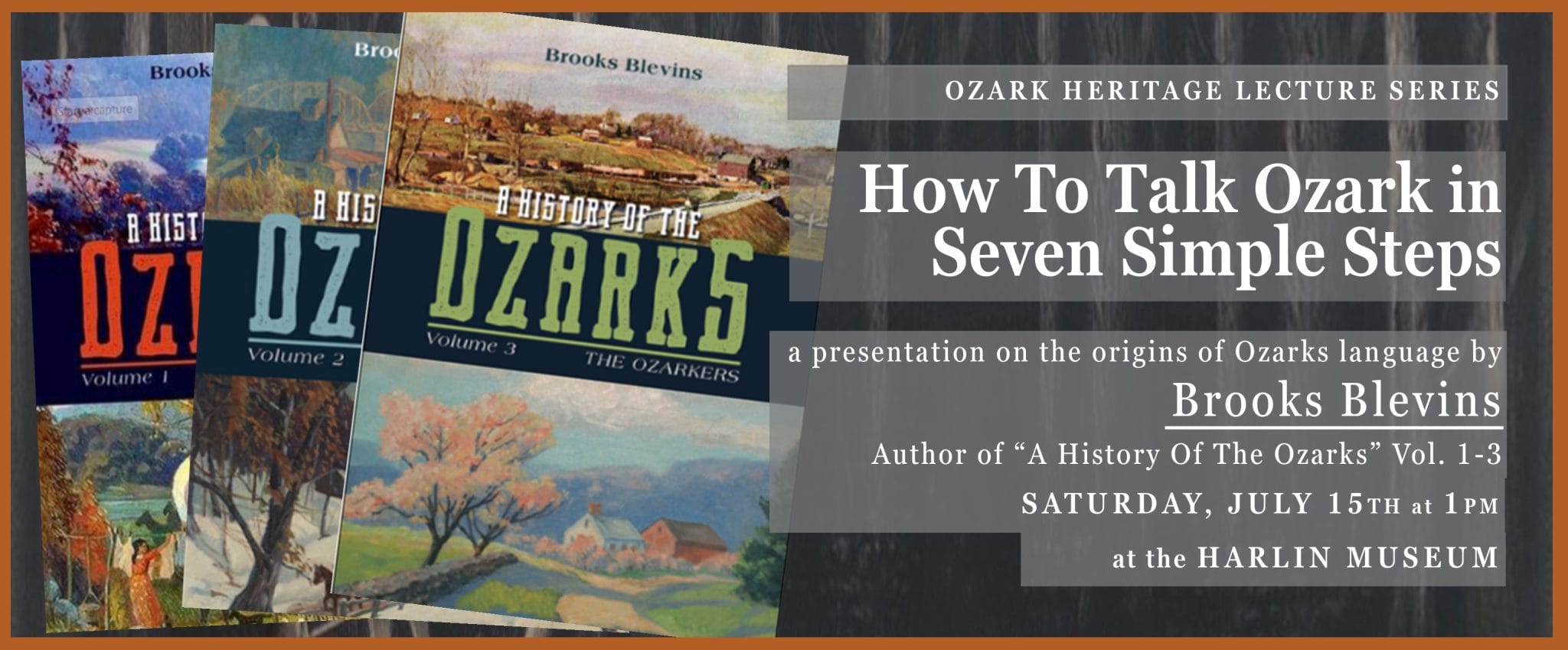 Ozark Heritage Lecture Series : MO Humanities speaker Brooks Blevins ...